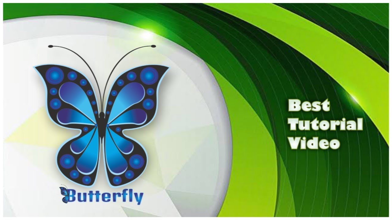 How To Design A Logo From An Image|Modern Butterfly Logo Design|How to ...