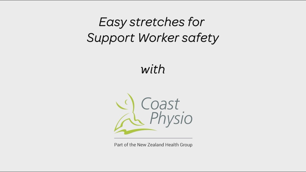 Easy stretches for Support Worker safety, with Coast Physio - YouTube