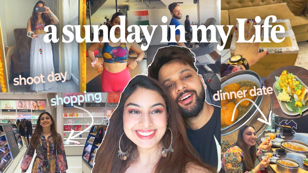 Lazy But Productive 📈 | What we REALLY Do on Sundays Vlog🤩 : Shoot, Gym ...