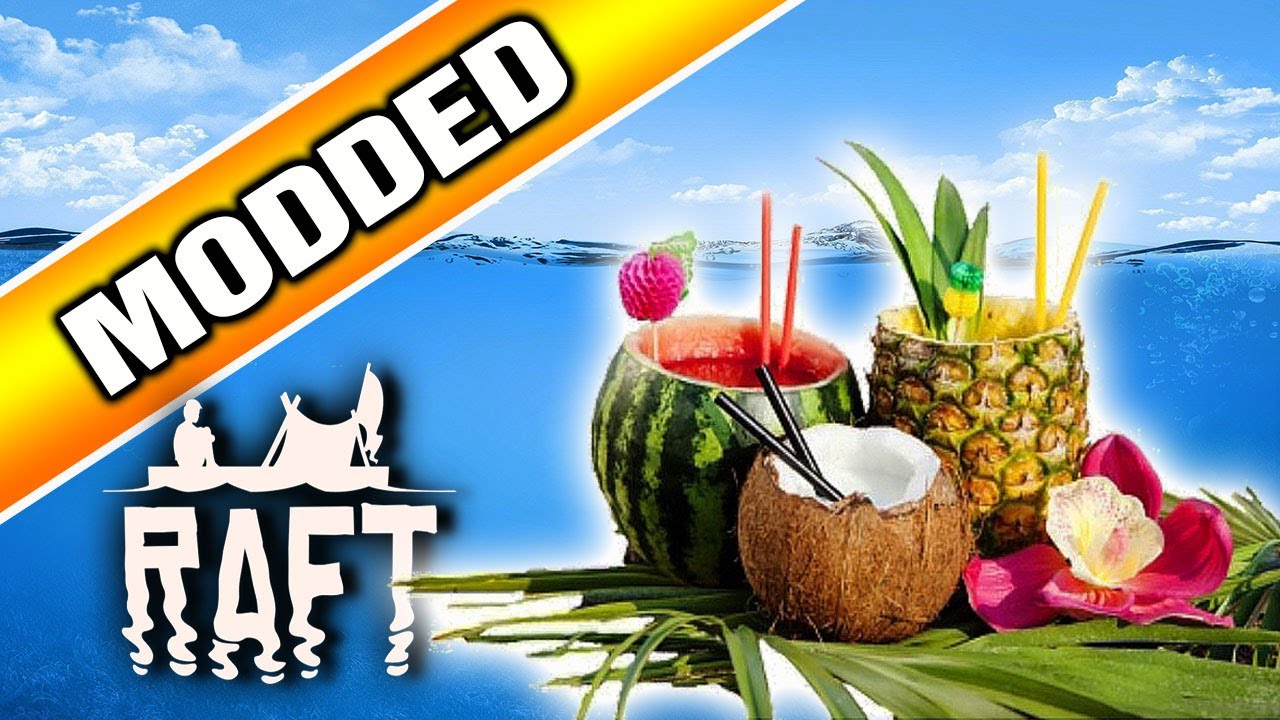 HOW TO BUILD A FLOATING PARADISE - (Raft Game Mods - EP.15) - YouTube