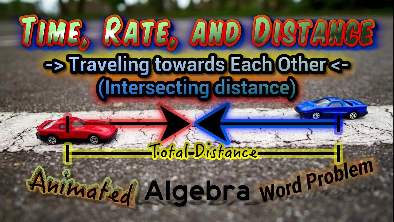 Time, Rate, and Distance (Traveling Towards Each Other, Intersecting ...