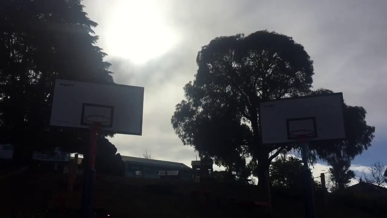 Breaking the backboard at a local school - YouTube