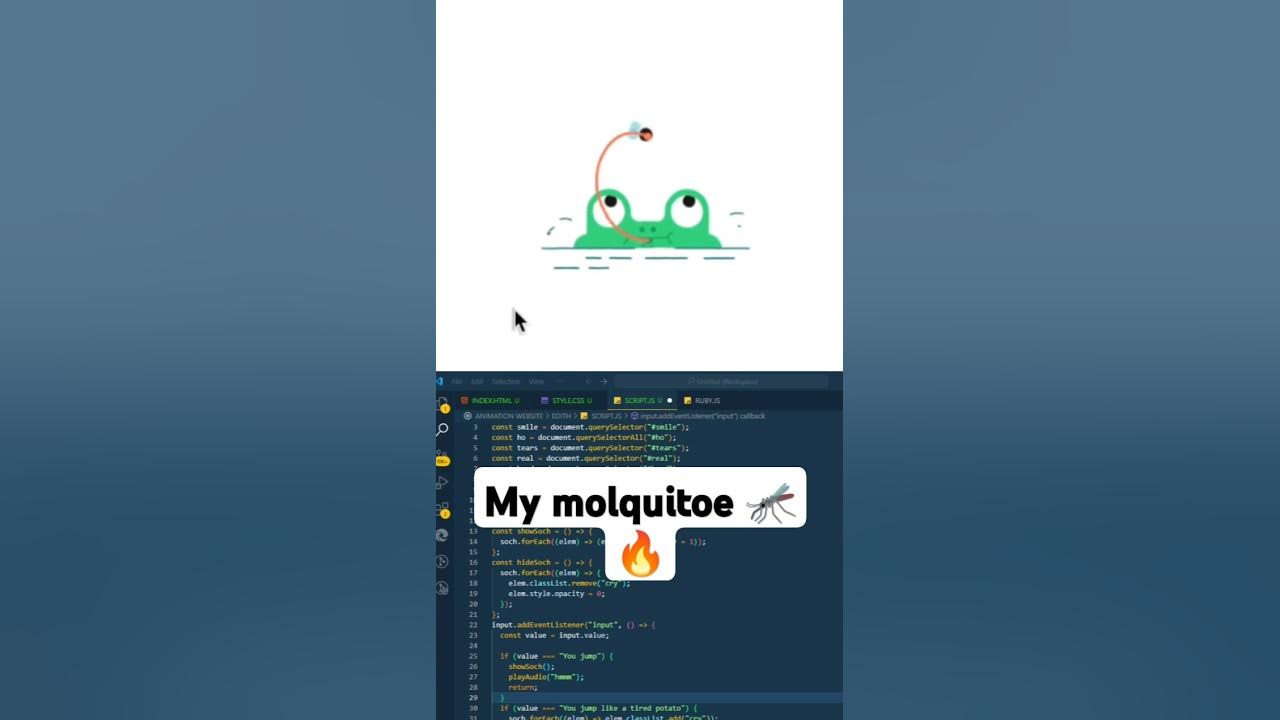 Frog Food 🤤 CSS Animation - YouTube