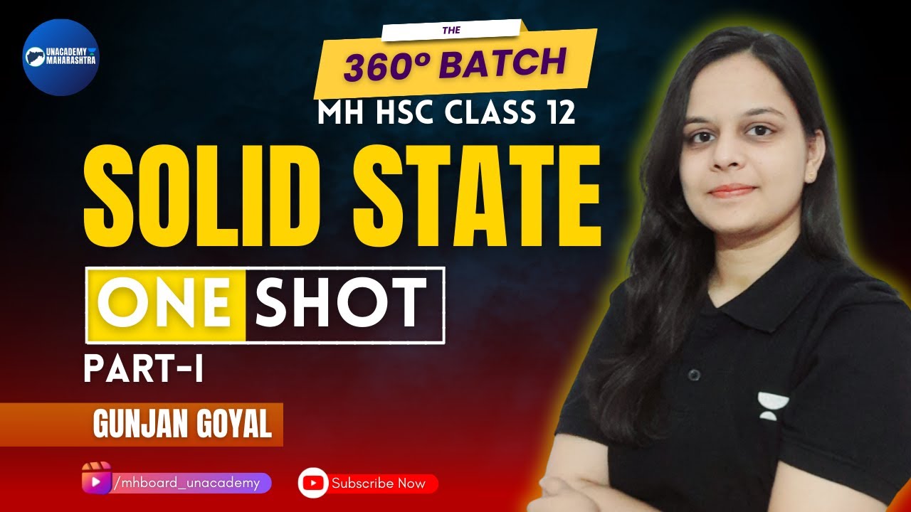 Solid State Class 12 Chemistry| Part 1 One Shot| Gunjan Goyal⚡🧪 - YouTube