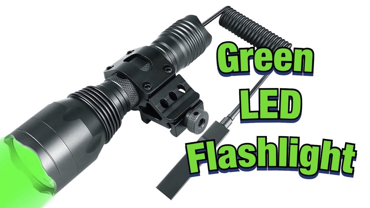 Feerien Green Tactical Hunting LED Flashlight Review - YouTube