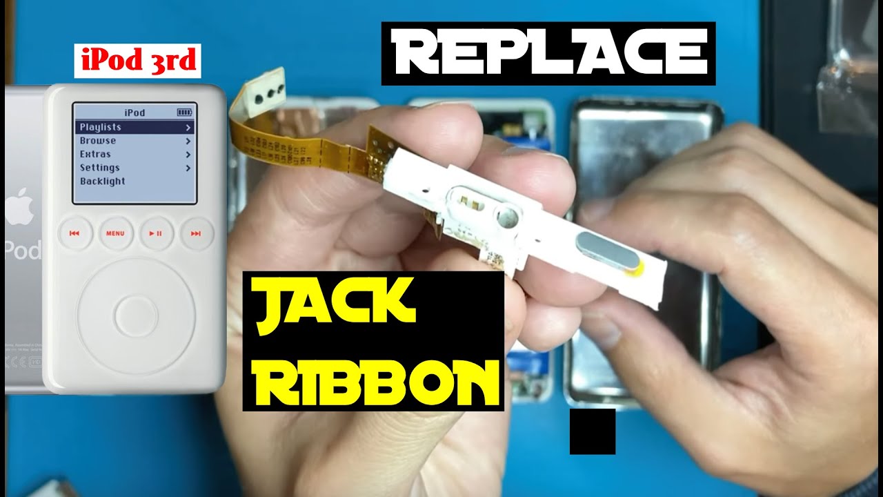 Replace Headphone Jack Ribbon on iPod 3rd - YouTube