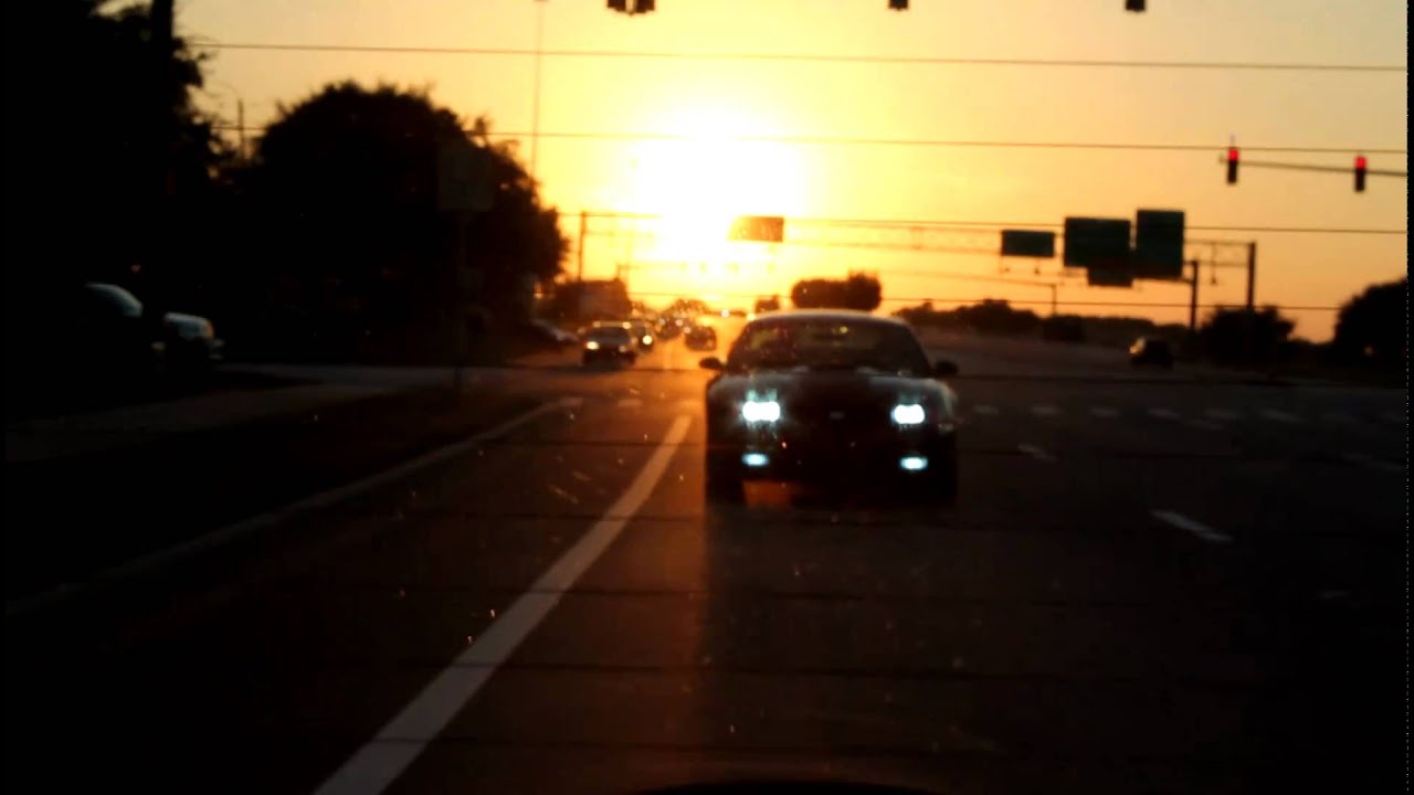 gorgeous sunset with some beautiful cars. - YouTube
