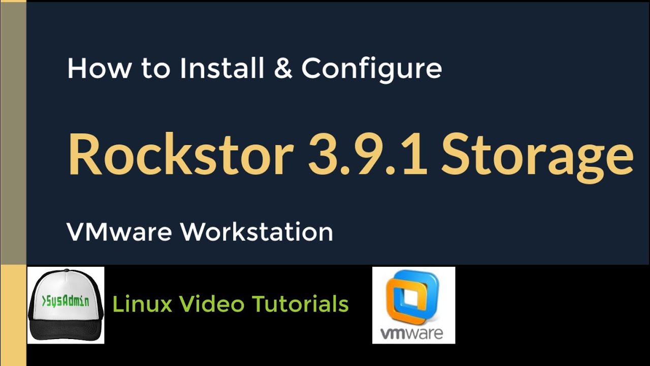 How to Install and Configure Rockstor 3.9.1 NAS Storage + Quick Look on VMware Workstation - YouTube