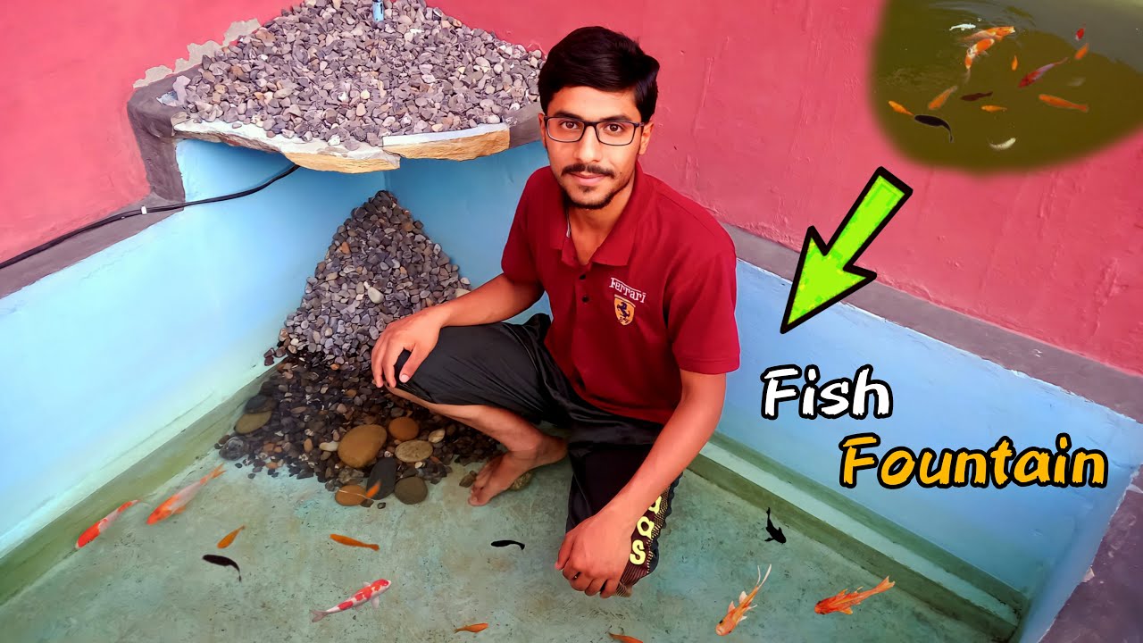 Finally Aj Fish 🐠 Fountain Clean Kaya 🥰 || Hamza Or Sami - YouTube