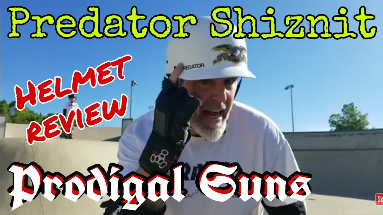 Predator "Shiznit" Helmet Skateboarding, 1st ride and review.. - YouTube