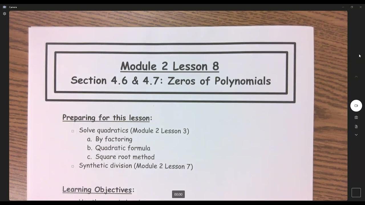 Module 2 Lesson 8 Intro - YouTube