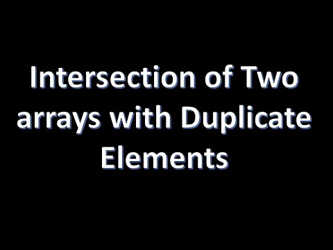 Intersection of Two arrays with Duplicate Elements - GFG POTD Day 45 - GFG 160 Days of Problem ...