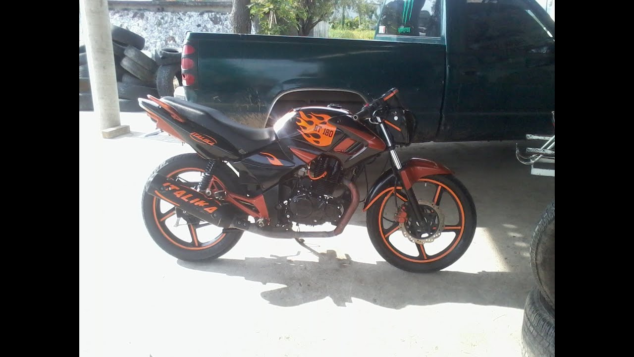 italika rt 180 modificada by Yuk@'s Customs Design - YouTube