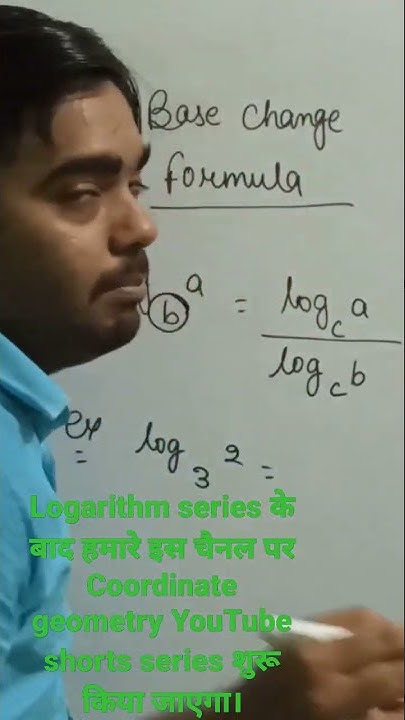 Base change formula: Logarithm - YouTube