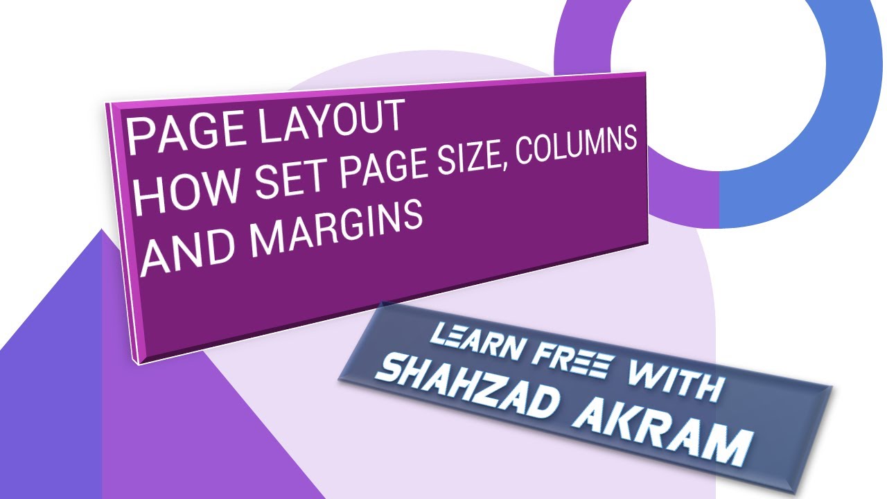 MS Word Lec 1 Page Layout How Set Page Size Columns And Margins YouTube MS Word Lec 1 Page Layout How Set Page Size Columns And Margins YouTube