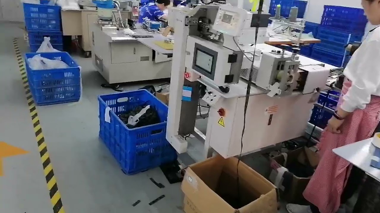 JYL Full Automatic Caps Strap Sewing Machines - YouTube