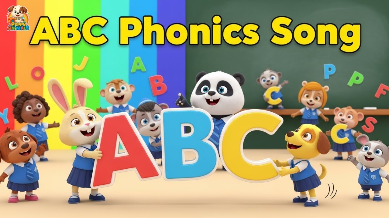 ABC Phonics Song 🎵 | Learn Alphabet Sounds for Kids | Peppy Animals ...