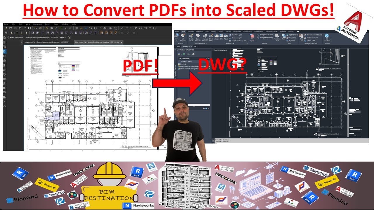 AutoCAD Tutorials | Convert PDFs to DWGs | Import, Scale & Edit PDF ...