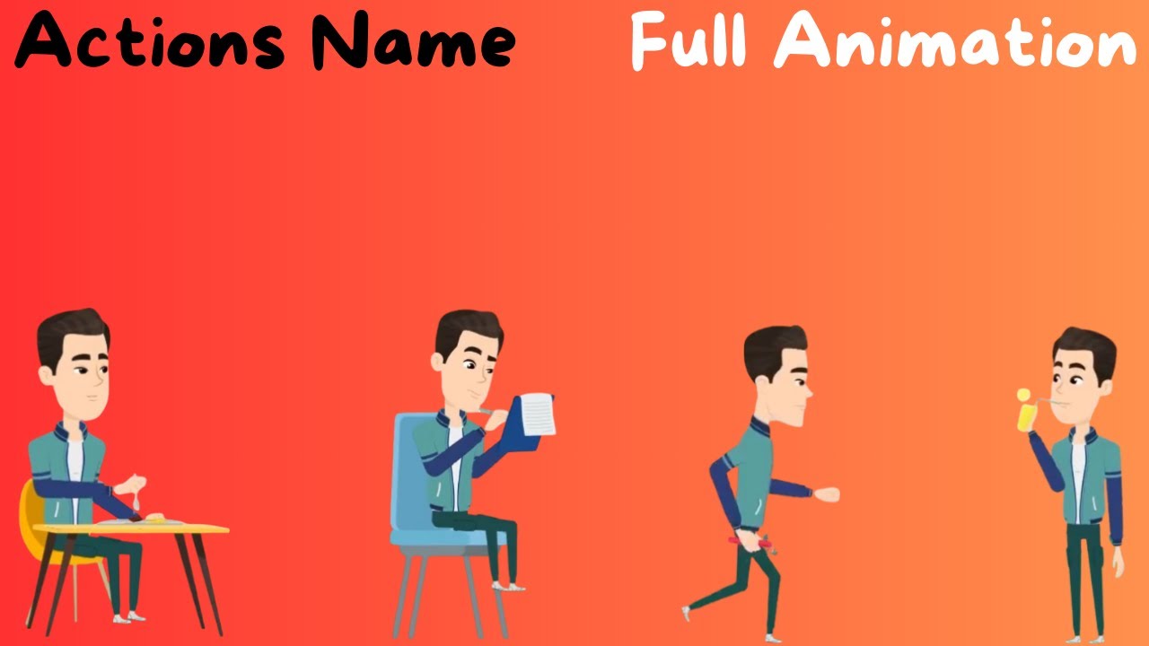 The Actions Name | Animation and Kids Songs | Only For Kids 865 - YouTube