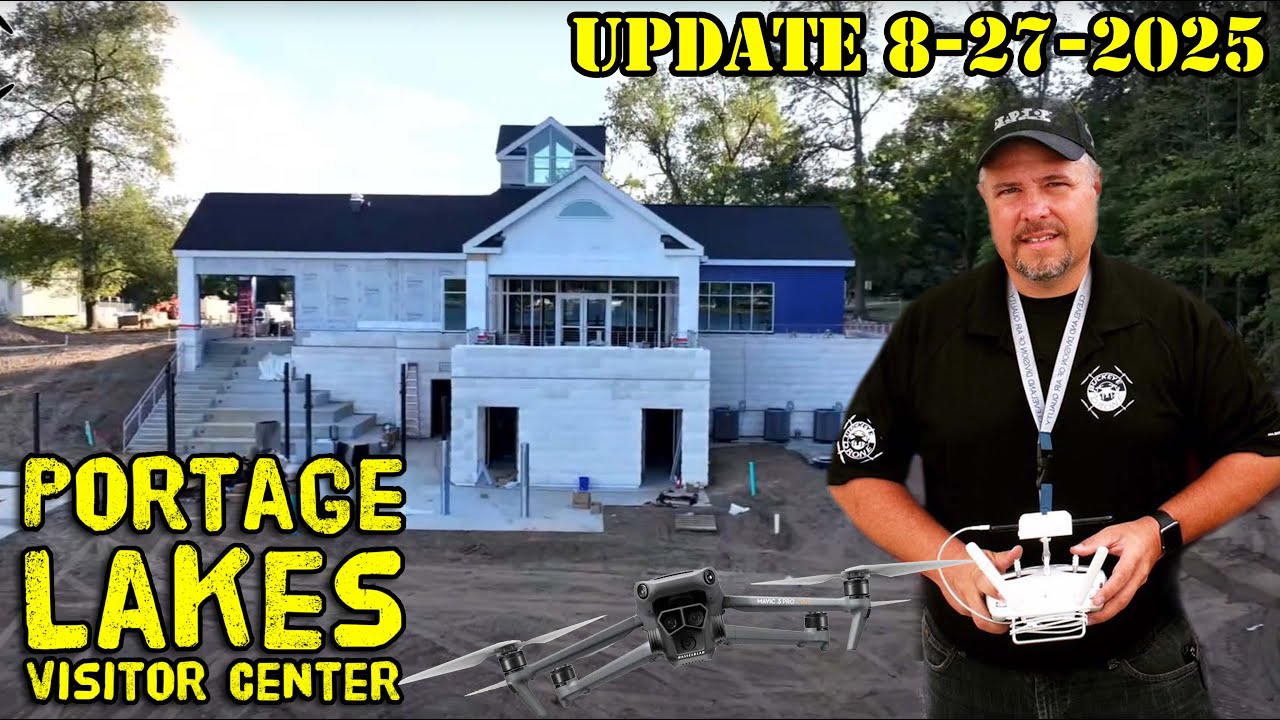 Portage Lakes State Park Visitors Center Construction Update 8-27-2025 ...