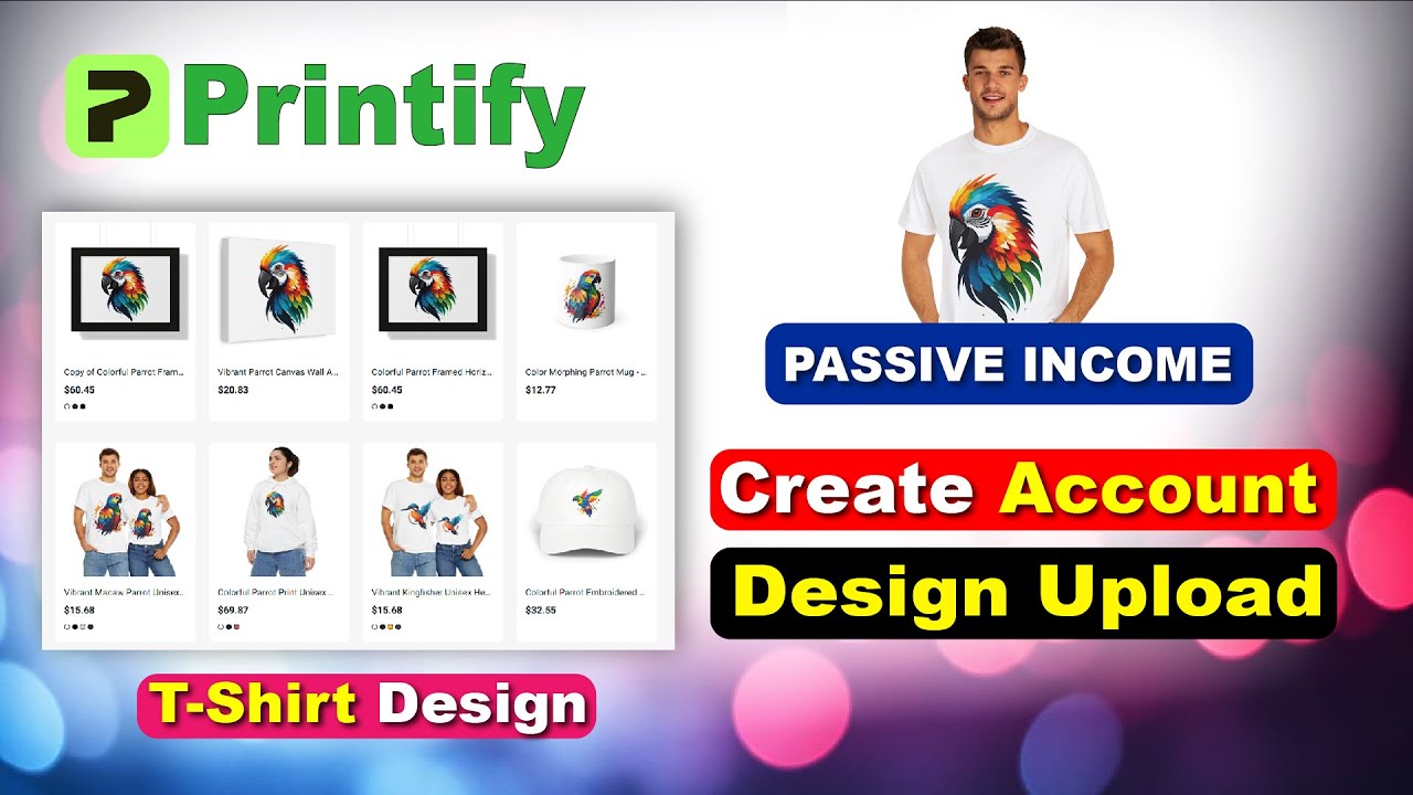 How to Create Printify Account | T-Shirt Design | Passive Income for ...