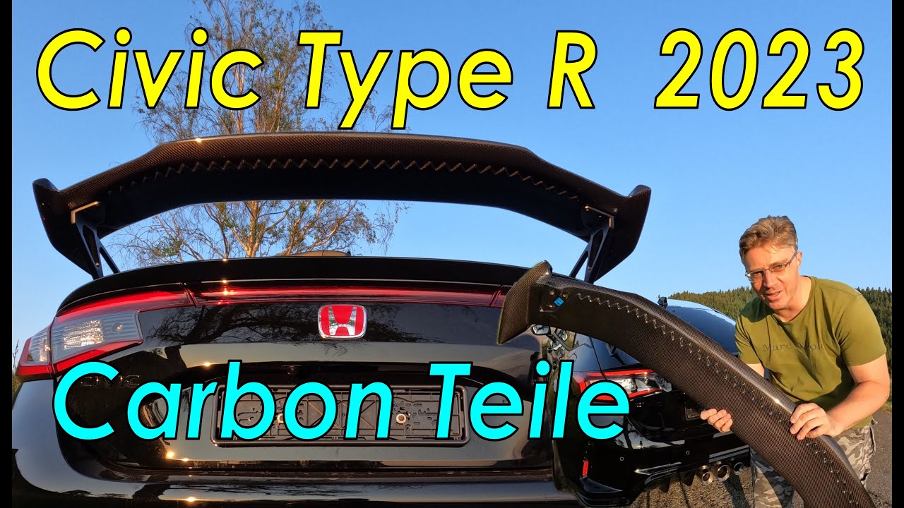 ️ Honda Civic Type R Carbon fiber Wing! - YouTube