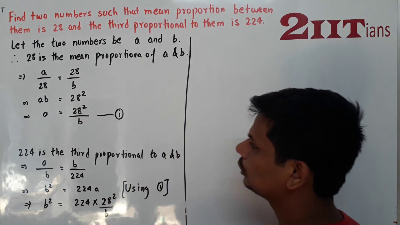 Ratio & Proportion Exercise 7 2 Q11 Class X ICSE | IIT JEE Find two ...