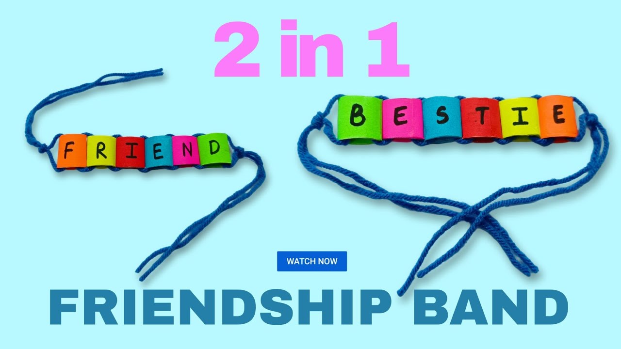 2 in 1 Friendship Band With Paper😍| Friendship Bracelets | Craft Fraft ...