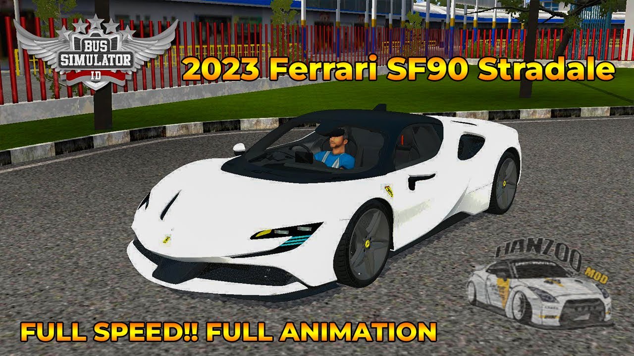 Mod Ferrari SF90 Stradale 2023 - BUSSID || HANZOO MOD - YouTube