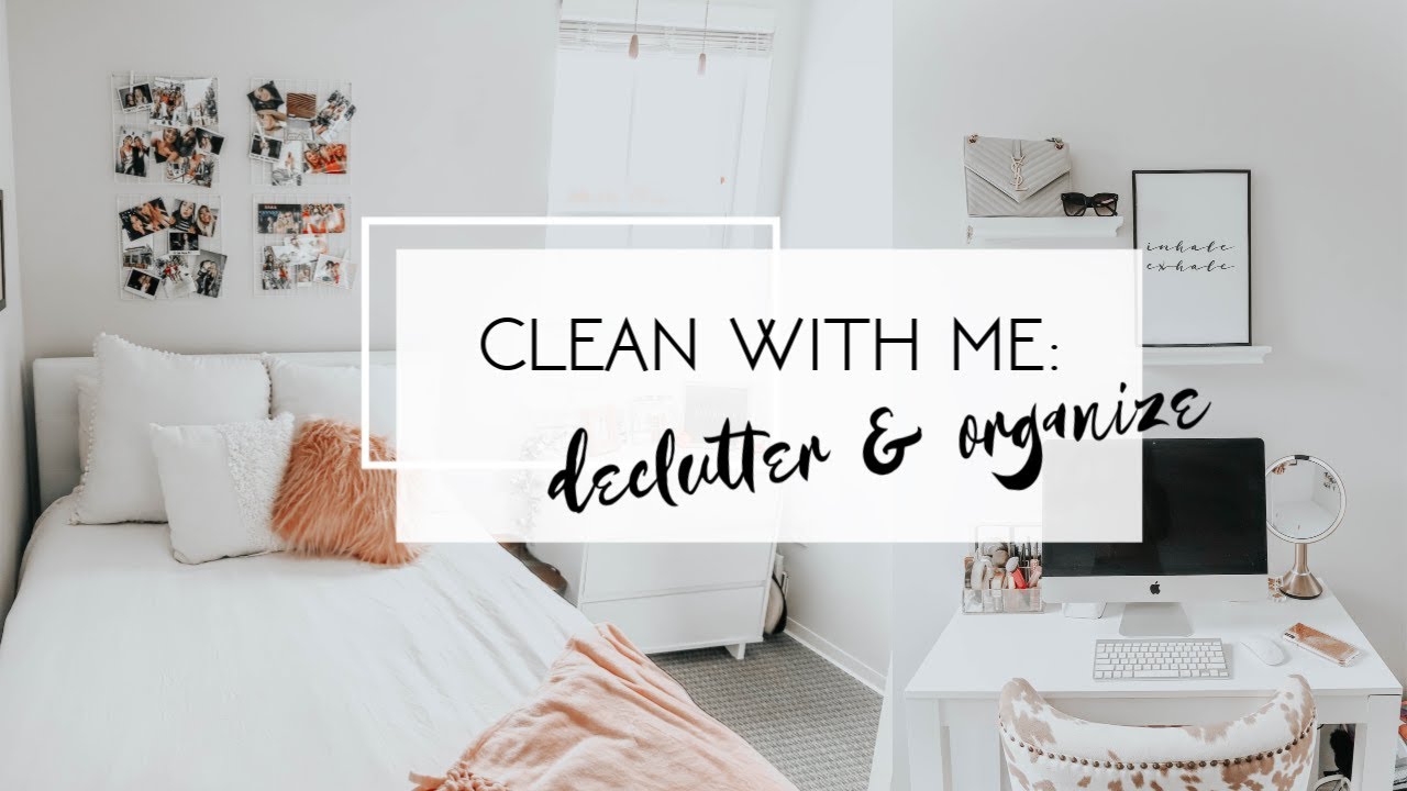 CLEAN WITH ME: declutter & organization tips & tricks! - YouTube