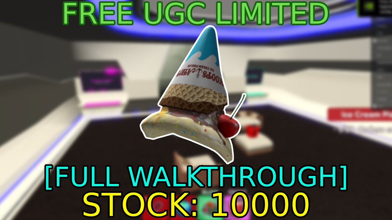 [FREE UGC LIMITED] *FULL WALKTHROUGH* HOW TO GET Scoops Ahoy Drip Hat ...