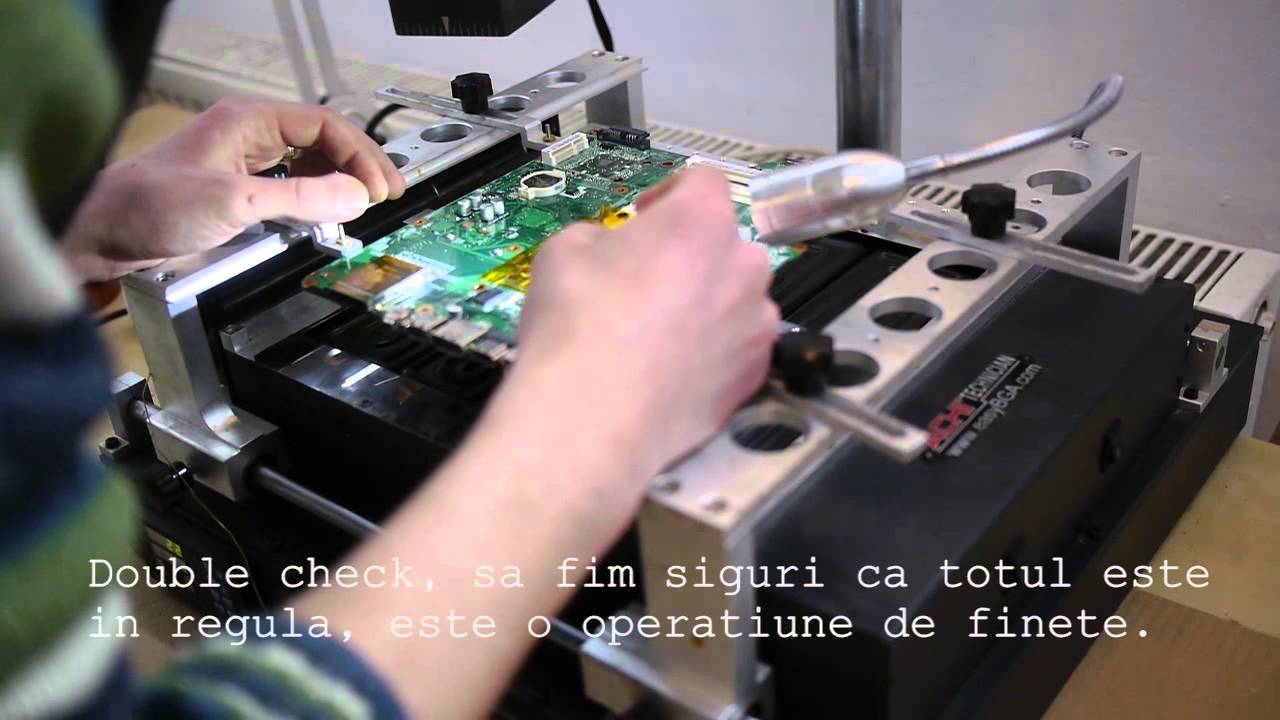 laptop reballing iasi la artcore laptop service - YouTube