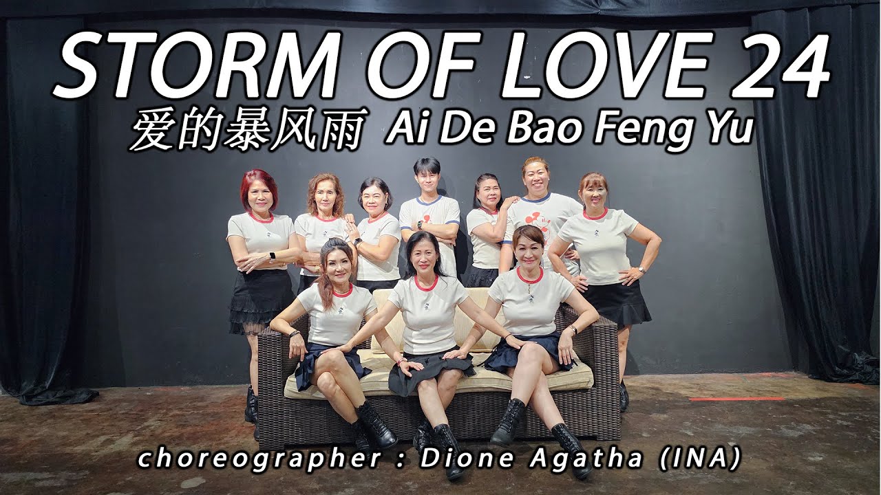 STORM OF LOVE 爱的暴风雨 (粤语) Ai De Bao Feng Yu · Angeline 黄晓凤 | LINE DANCE ...