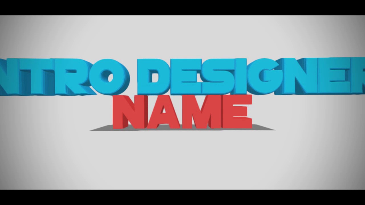 Intro DESIGNER AND NAME - YouTube