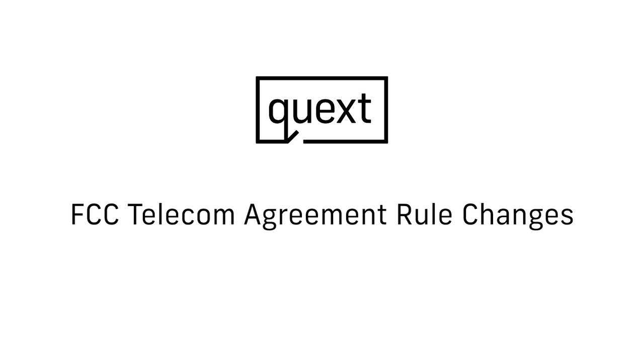 FCC Telecom Agreement Rule Changes - YouTube