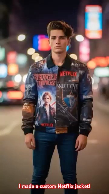 I made a custom Netflix jacket - YouTube