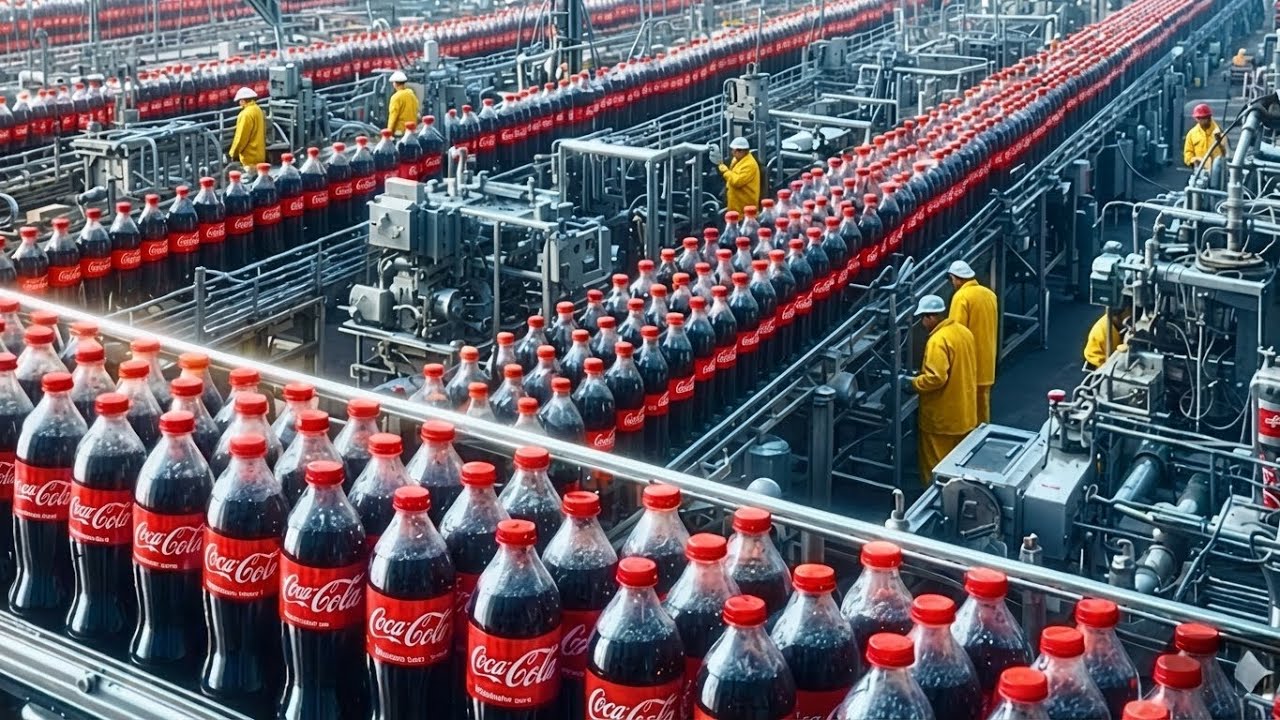 Inside a Coca-Cola Bottling Factory | How Millions of Bottles Are Made ...