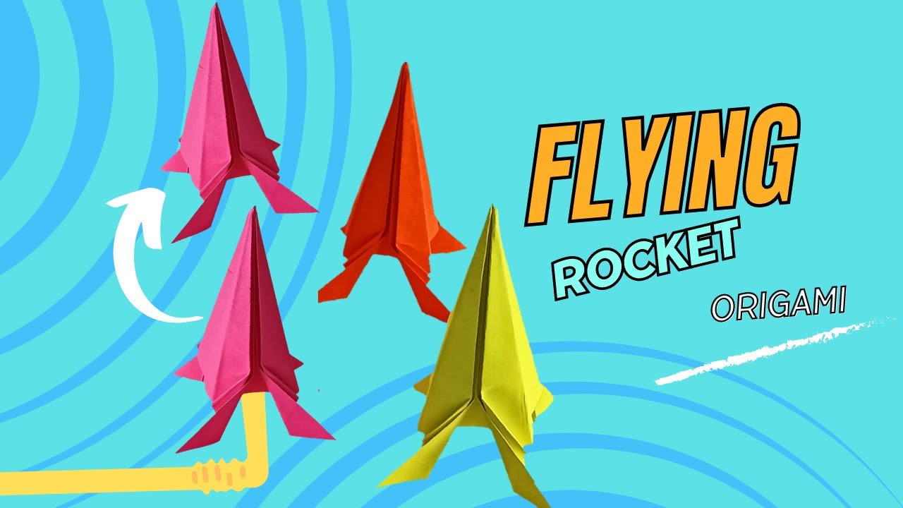 origami Flying Rocket || How to make a paper toy || Origami - YouTube