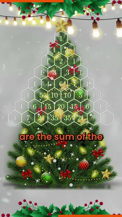 Christmas Tree = Pascal's Triangle? 🎄 - YouTube
