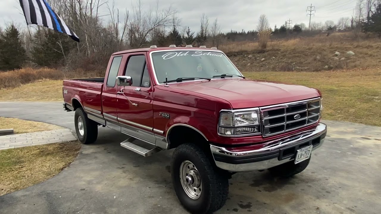 1997 F-250 5.8 Super 10 Flowmaster dual exhaust Idle Sound - YouTube