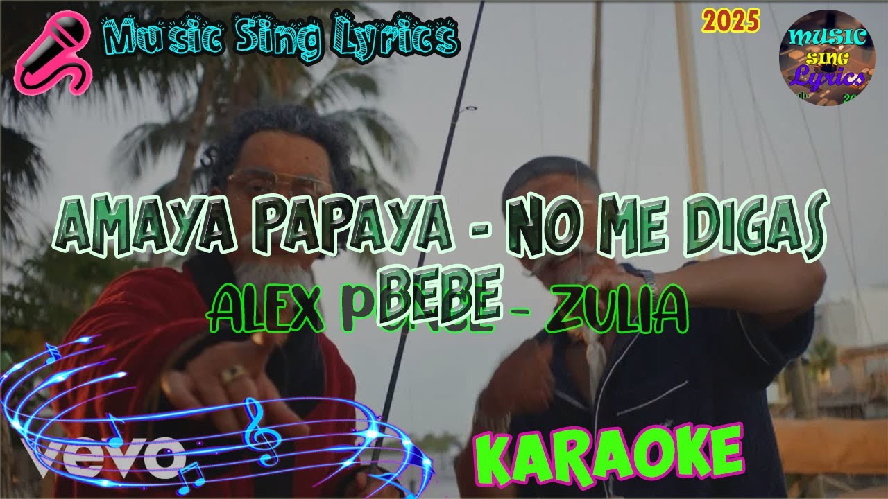 AMAYA PAPAYA (NO ME DIGAS BEBÉ) - ALEX PONCE, ZULIA (Karaoke/Lyrics ...