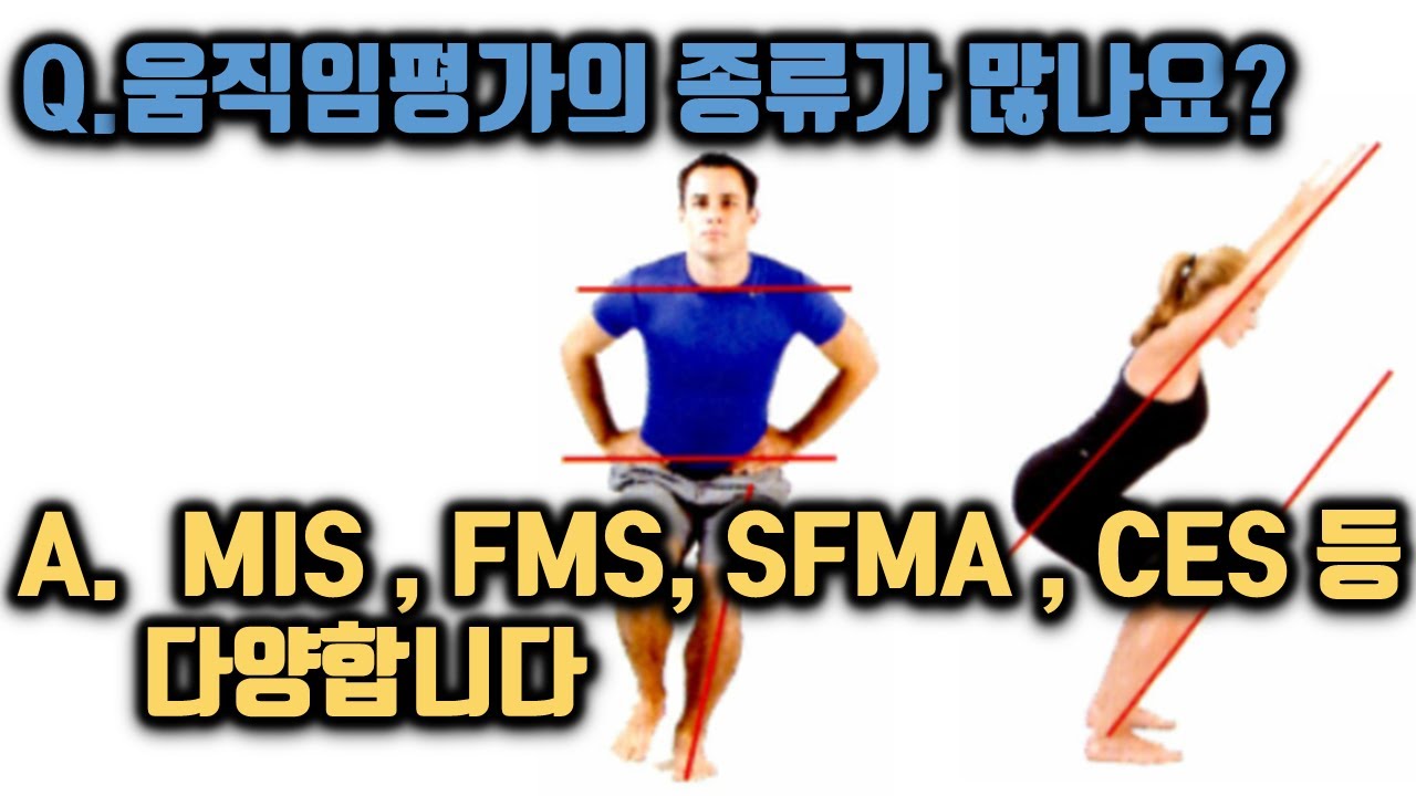 움직임 평가의 종류(MIS,FMS,SFMA,NASM CES, JANDA ) | 움직임평가(movement evaluation) | 힐링무브 - YouTube