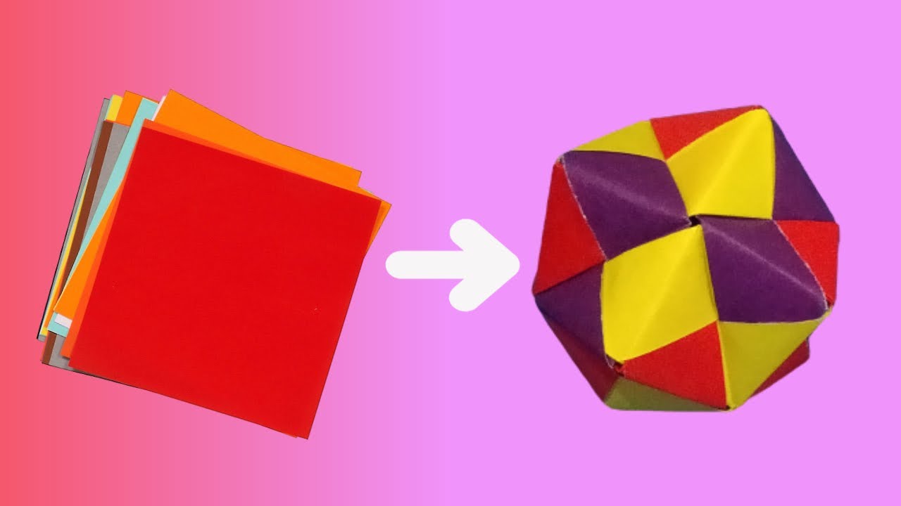 Modular Origami Octahedron 12 Sonobe Units [Paper Craft Ideas] - YouTube
