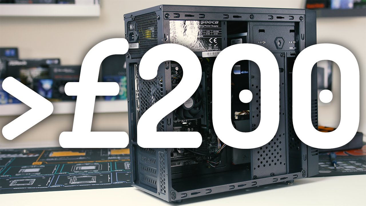 Under £200 Office PC Build - YouTube