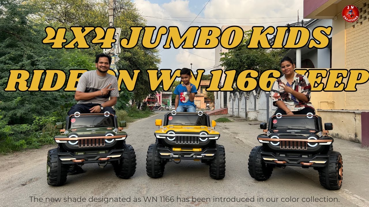 New Functions & Features Of 12V 4X4 Jumbo Battery Operated kids Ride On ...