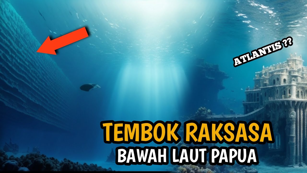 MENGUNGKAP MISTERI TEMBOK RAKSASA DI DASAR LAUT PAPUA!! | PANJANGNYA ...