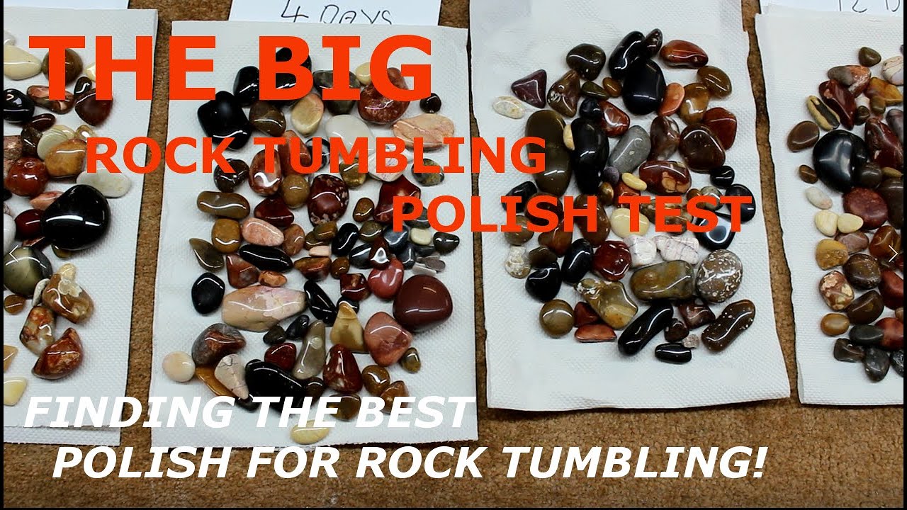 THE BIG ROCK TUMBLE POLISH CHALLENGE! Which is the best polish to use ...