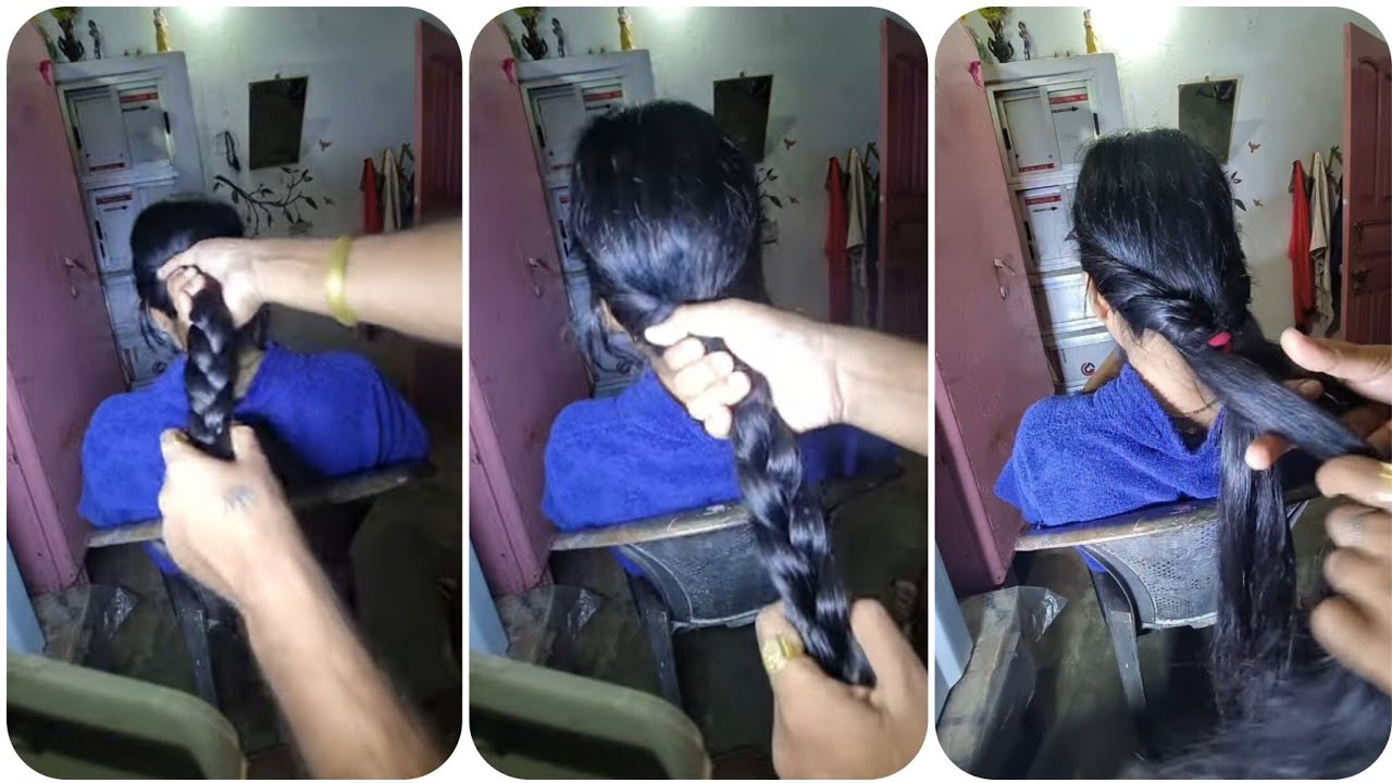 Hairstyle making and hair pulling by husband #hairstyle #hairpulling ...