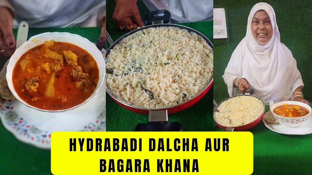 Hydrabadi dalcha bagara khana | Kaddu ka dalcha recipe | Bagara khana ...
