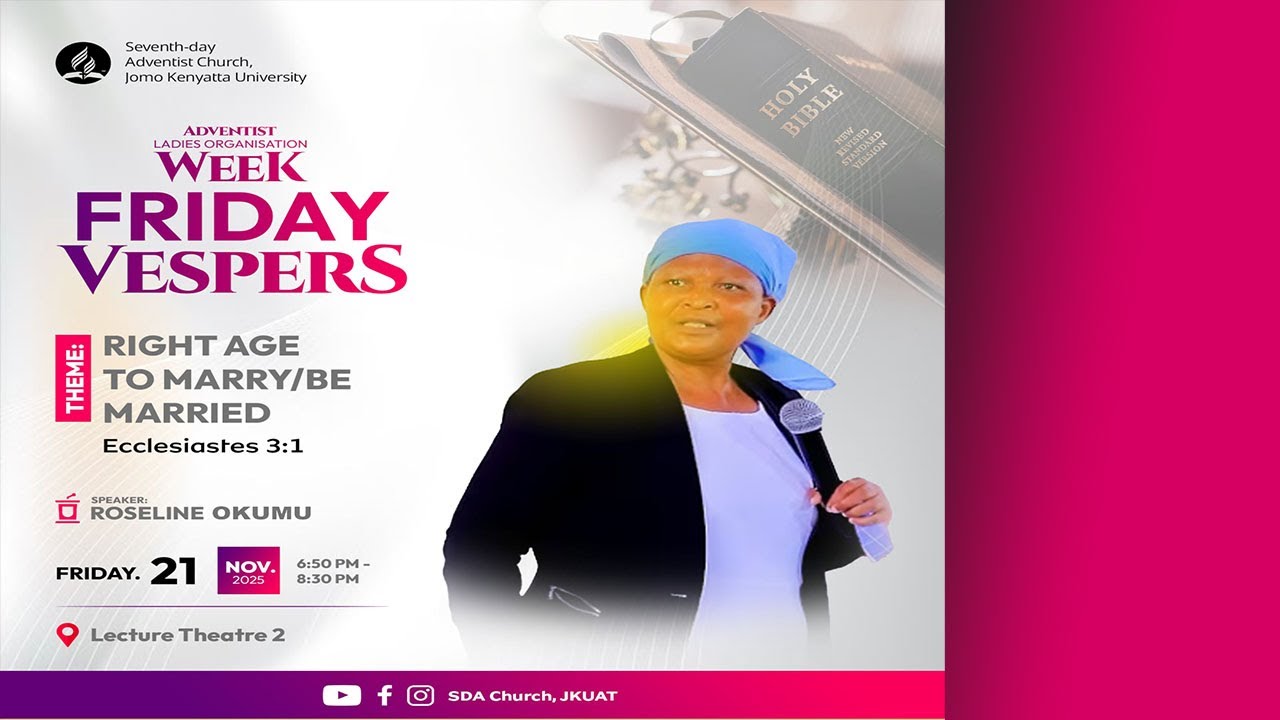 ALO WEEK || FRIDAY VESPERS || RIGHT AGE TO MARRY / BE MARRIED. - YouTube